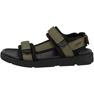 Geox Homme U Xand 2S J Sandales, Lt Olive/Black, 41 EU
