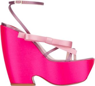 Roger Vivier Femme, Chaussures, Rose, Taille: 39 EU 100mm Choc Bow Sandales