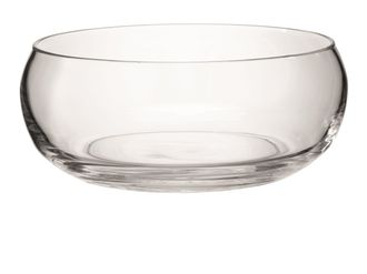 LSA International LSA Serve Flache Schale, Glas, Clear, Ø27.5cm