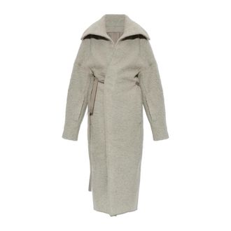 Rick Owens Dracucollar G&uuml;rtelmantel - - Coats - Damen - Grau - S