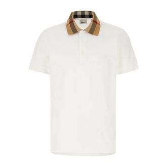 Burberry Klassisches Polo-Shirt f&uuml;r M&auml;nner - - Tops - Herren - Wei&szlig; - S