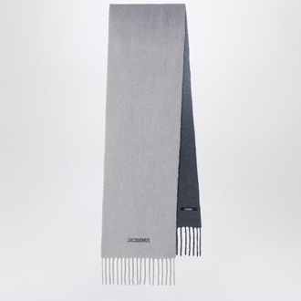 Jacquemus Grauer Moisson Schal aus Alpakawolle