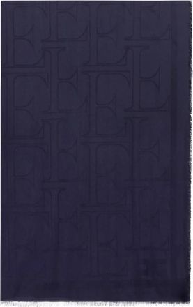 Elisabetta Franchi Femme, Accessoires, Bleu, Taille: ONE Size Foulard en viscose et modal