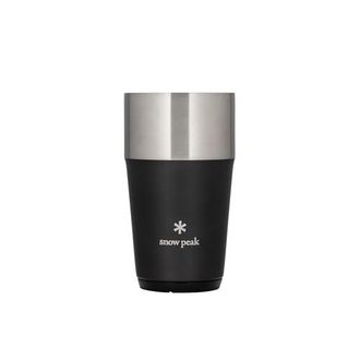 Snow Peak Shimo Tumbler 470 ml, Schwarz, Edelstahl, Isolierbecher f&uuml;r Zuhause, Camping & Outdoor