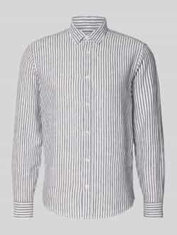 Only & Sons Regular Fit Freizeithemd aus Leinen-Baumwoll-Mix Modell CAIDEN