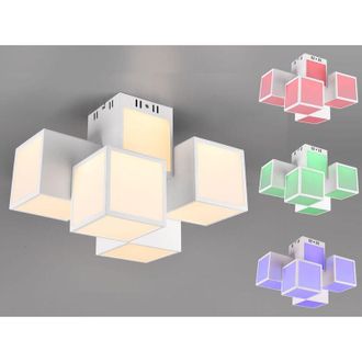 Trio 5 flammige wiz led Deckenleuchte oscar mit Fernbedienung, Breite 45cm