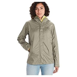Marmot Wms Precip Eco Jacket S23 Veste imperm&eacute;able l&eacute;g&egrave;re &agrave; Capuche-Coupe-Vent-Respirant-Id&eacute;al pour la Course &agrave; Pied et la randonn&eacute;e, V&eacute;tiver, L Femme