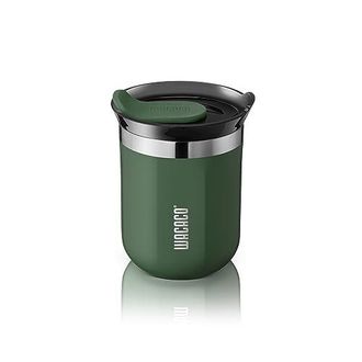 Wacaco Octaroma Classico Mug Isotherme Café, Mug de Voyage en Acier Inoxydable à Double Paroi avec Couvercle à Boire, 6 fl oz (180ml), Vert
