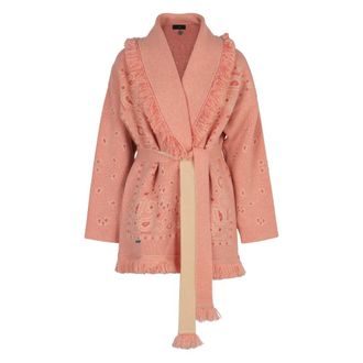 Alanui Femme, V&ecirc;tements de nuit et de d&eacute;tente, Rose, Taille: 38 FR Bandana Jacquard Cardigan