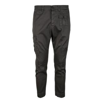 Dondup Homme, Pantalons, Brun, Taille: W32 Shorts en coton avec boutons