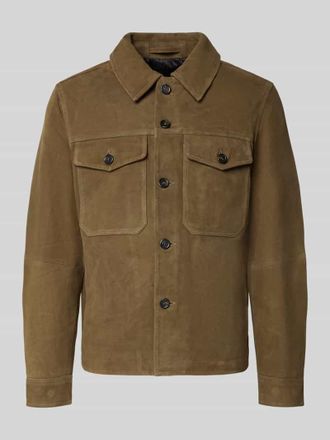 Selected Regular Fit Lederjacke aus echtem Ziegenleder Modell THOM