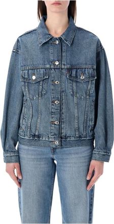 Levi's Femme, Vestes, Bleu, Taille: 42 FR Veste Trucker Ann&eacute;es 90