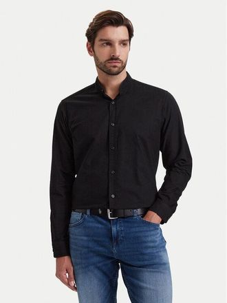 HUGO BOSS Hemd Race 50543101 Schwarz Regular Fit