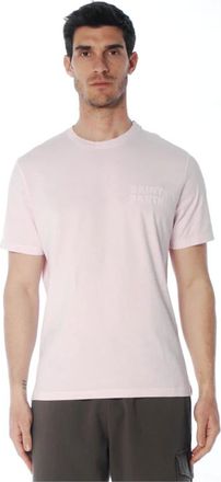 MC2 Saint Barth Homme, Tops, Blanc, Taille: M T-Shirt tinta unita logo