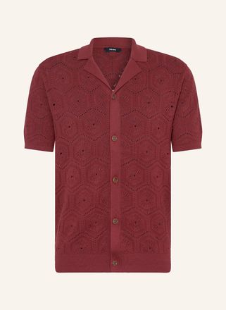 Reiss Reiss Strickhemd Royce Regular Fit rot