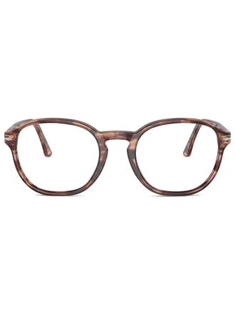 Persol lunettes de vue à monture ronde - Rouge