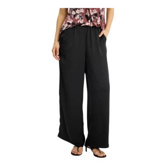 In Front Hosen - - Trousers - Damen - Schwarzk - 2XL