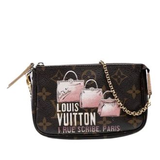 Louis Vuitton Pre-owned Mini Pochette Accessoires - Femme - Pre-owned - Brun - Taille: ONE Size