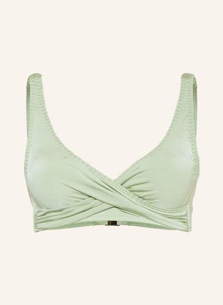 Watercult Watercult Bustier-Bikini-Top Crafted Essentials In Wickeloptik gruen