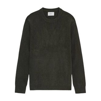 Nn.07 Gerippter Rundhalspullover - - Knitwear - Herren - Gr&uuml;n - XL