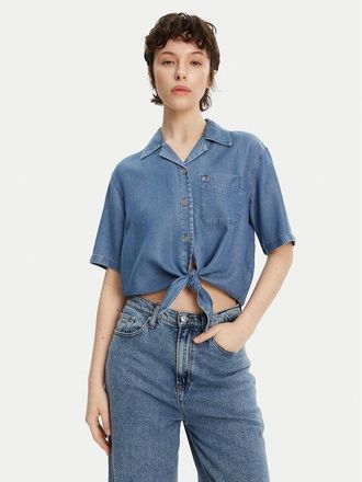 Tommy Jeans Hemd DW0DW20603 Blau Relaxed Fit