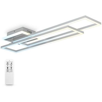 B.K.Licht B.k.licht - plafonnier led 40W pivotant temp&eacute;rature couleur r&eacute;glable gradation continue minuterie fonction nocturne t&eacute;l&eacute;commande aluminium bross&eacute;
