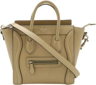 Celine Sac Mini Pre-owned en Cuir - Femme - Pre-owned - Beige - Taille: ONE Size