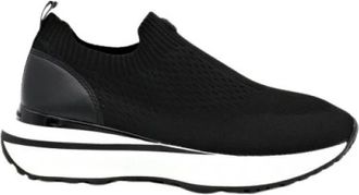 Michael Kors Femme, Chaussures, Noir, Taille: 36 EU Ari Stretch Knit Slip-On Baskets