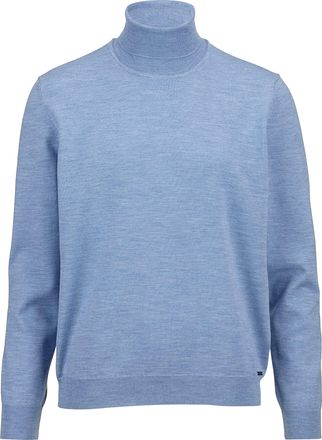 Olymp Herren Rollkragenpullover Strick,Uni,modern fit,bleu 11,XXL