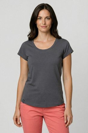 Alife And Kickin Rundhalsshirt leichtes Sommer-Top aus Bio-Baumwolle mit weitem U-Ausschnitt