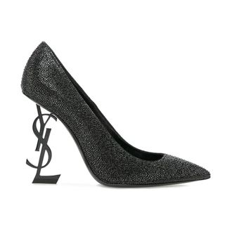 Saint Laurent Schwarze Lederpumps mit Nieten - - Shoes - Damen - Schwarzk - 40 EU