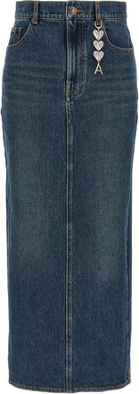 Area Area, Femme, Jupes, Bleu, Taille: W25 Zip Slit Midi Skirt