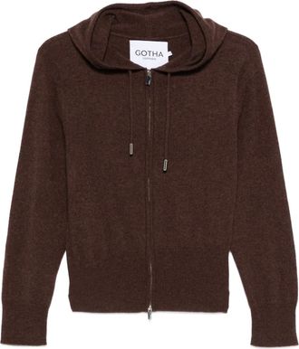 Gotha sweat à fermeture zippée - Marron