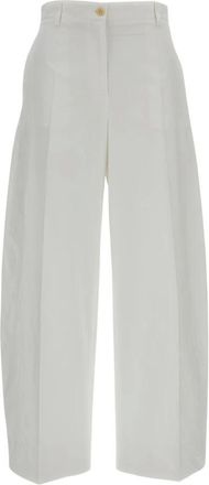 Alberto Biani Femme, Pantalons, Blanc, Taille: 42 FR Wide Pantalons