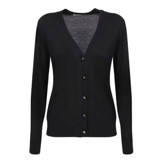 Tory Burch Simone Cardigan - - Knitwear - Damen - Schwarzk - S