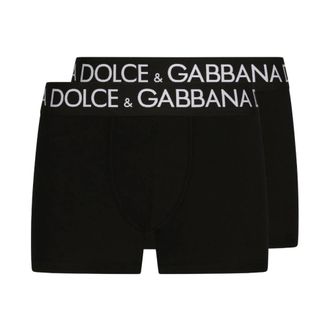 Dolce & Gabbana Homme, Sous-v&ecirc;tements, Noir, Taille: L Ensemble de Sous-v&ecirc;tements Noir avec Logo &Eacute;lastique