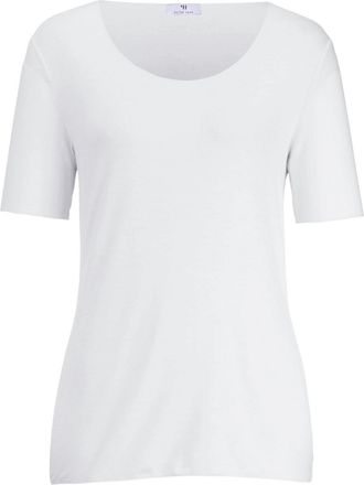 Peter Hahn Rundhals-Shirt langem 1/2-Arm Peter Hahn weiss
