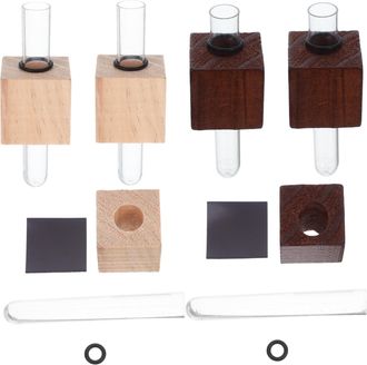 Artibetter 10stücke Mini-Pflanzen-kühlschrankmagnete Aus Holz Und Kunststoffrohr Magnetische Kühlschrankvasen Für Blumendekorationen Geeignet Für Küche Schlafzim