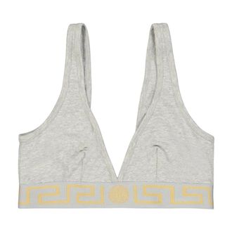Versace Medusa V-Ausschnitt Triangel-BH - - Underwear - Damen - Grau - XL