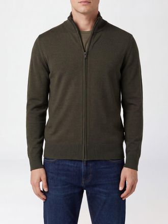 HUGO BOSS Cardigan coupe slim en pure laine vierge &agrave; col roul&eacute; zipp&eacute;