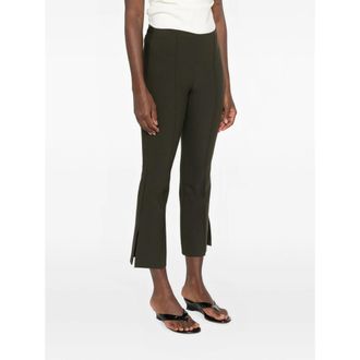 Vince Slim Fit Cropped Trousers - Green