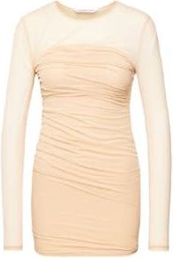 Calvin Klein Jeans Robe courte Layered Mesh J20J222530, beige, S