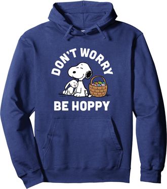 Peanuts Easter - Dont Worry Be Hoppy Pullover Hoodie