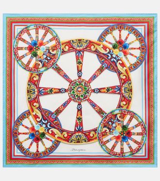 Dolce & Gabbana Foulard Carretto en soie