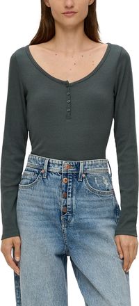 s.Oliver Damen T-Shirt Langarm Green 36