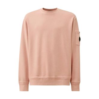 C.P. Company C.p. Company, Homme, Sweatshirts et sweats &agrave; capuche, Rose, Taille: S Resist Dyed Lens SweaT-shirt