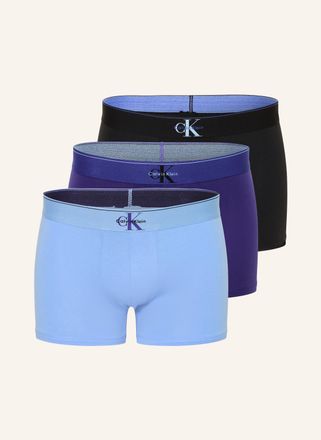 Calvin Klein 3er-Pack Boxershorts Graphic Monogram blau