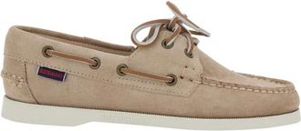 Sebago Femme, Chaussures, Beige, Taille: 39 1/2 EU Chaussures Plates Beige pour Femmes