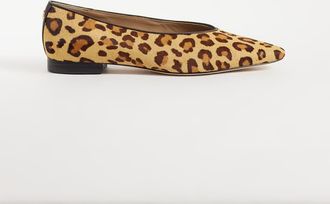 Ralph Lauren Audri Ballerina mit Leopardenmuster-Neutral