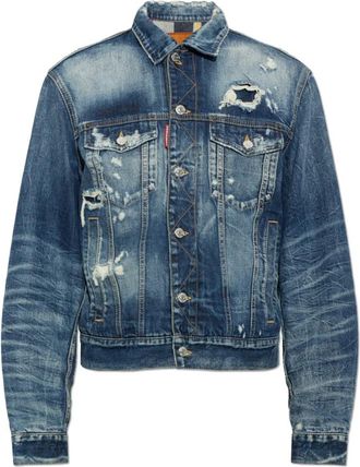 Dsquared2 Vintage Denim Jacket - - Jackets - Herren - Blau - XS